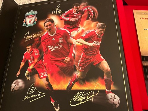 Liverpool FC Limited Edition Boxed Signed Shirt 08/09 Gerard Torres Etc ...
