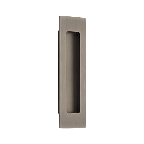 Emtek 220306US15A Modern Rectangular Flush Pull 6" - Pewter | eBay