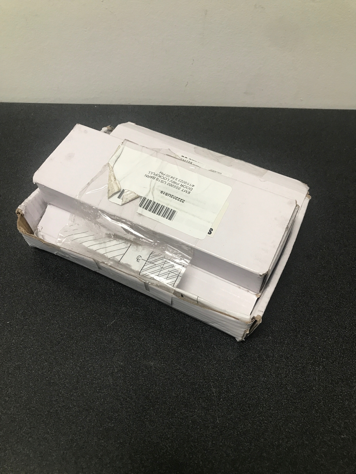 Modern Rectangular Surface Jamb Mounted Privacy Lock Barn Doors - Flat ...