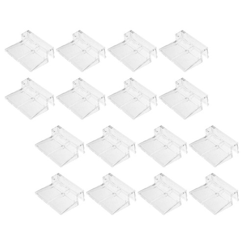 16 Pcs Fish Tank Cover Bracket Holder Lid Clamps Aquarium Support Clips ...