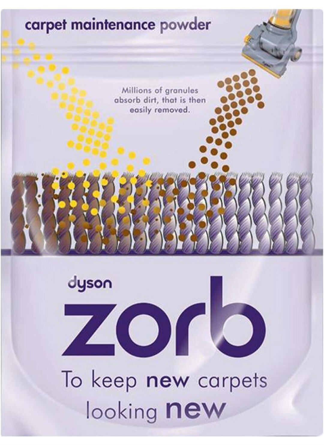 NEW SEALED Dyson Zorb Carpet Deodorizer Maintenance Powder 26.5 oz bag ...