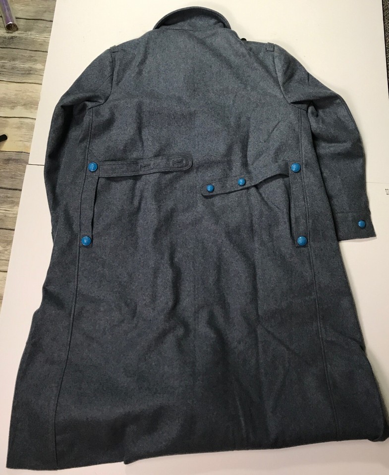 WWI FRENCH M1915 HORIZON BLUE WOOL WINTER OVERCOAT GREATCOAT- SIZE 1 ...