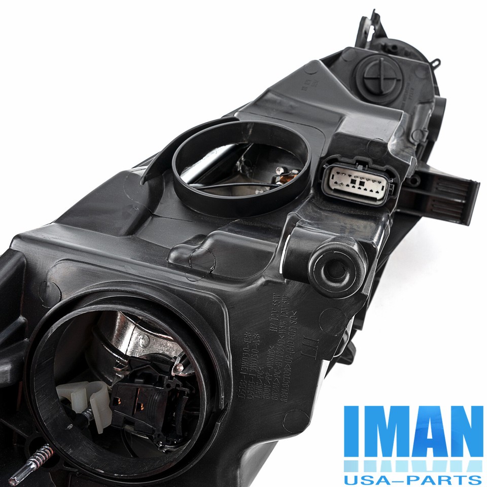 2014-2019 Ford Fiesta S ST SE Black Halogen Headlights Assembly W/Bulbs ...