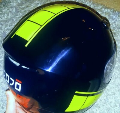 HELMET/TANK STICKERS DECALS FLUORESCENT YELLOW / MOTORCYCLE RACING ...