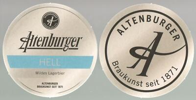 Bierdeckel ALTENBURG Edition 2017 Altenburger Hell Thüringen *BD517 ...