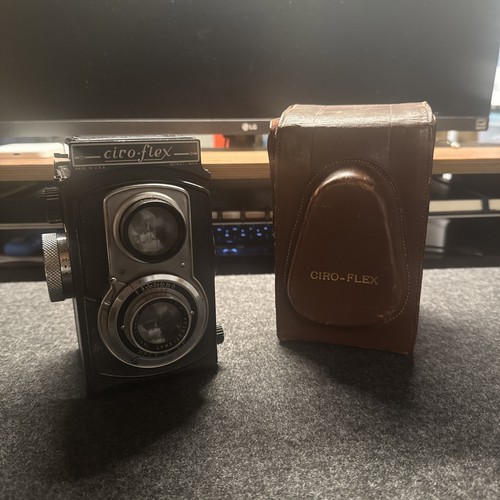 Vintage Graflex Ciro Flex TLR Camera w/ Wollensak 85mm F3.5 Lens ...