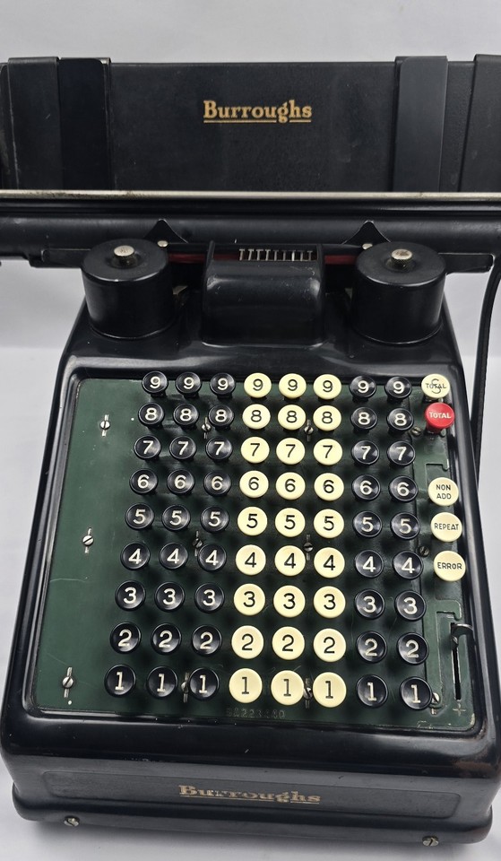 Antique Burroughs Adding Machine Calculator 1920s – Complete, Untested ...
