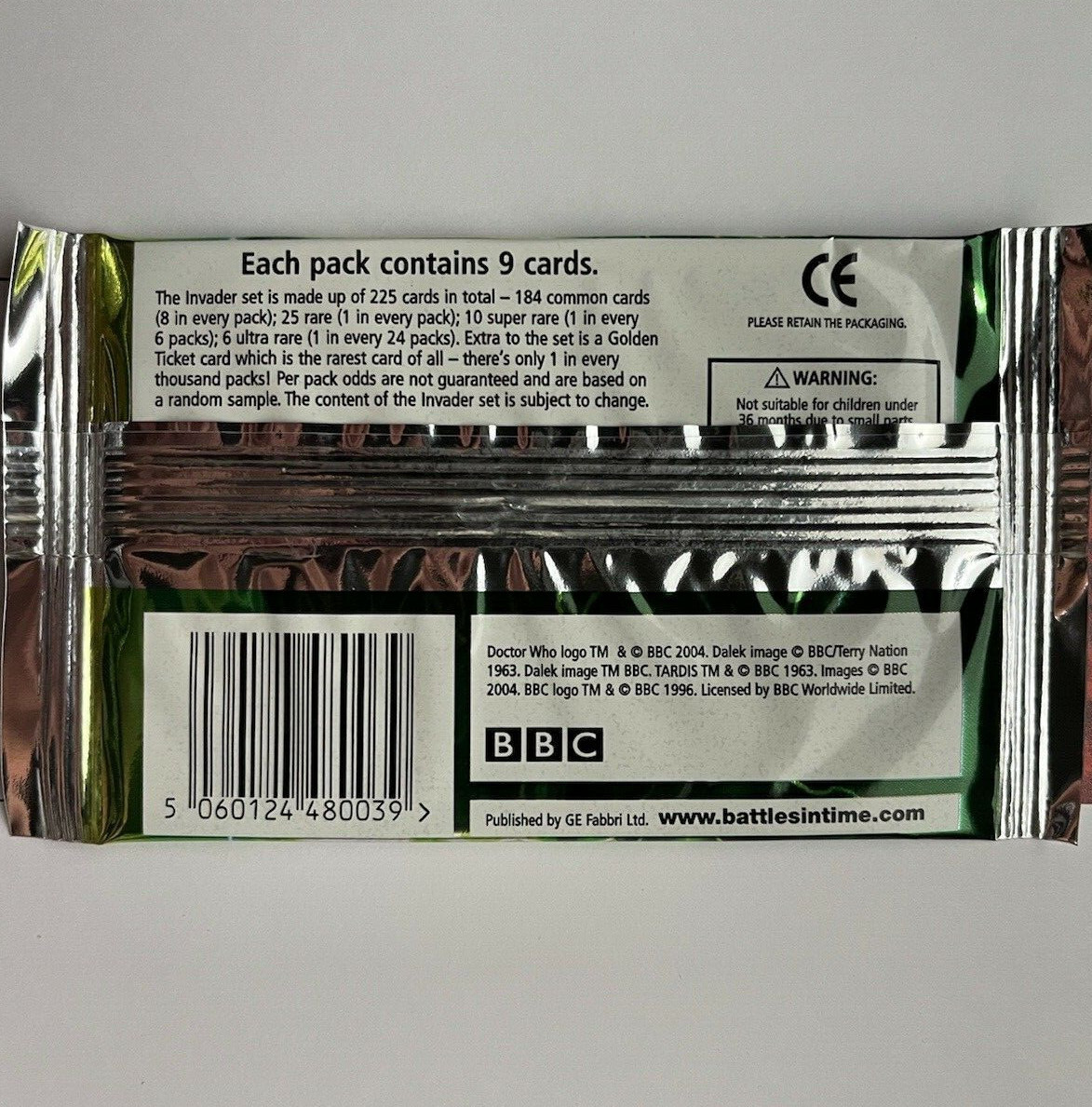 Dr Doctor Who Cards Box Trading Battles in Time Invader Packs Birthday ...