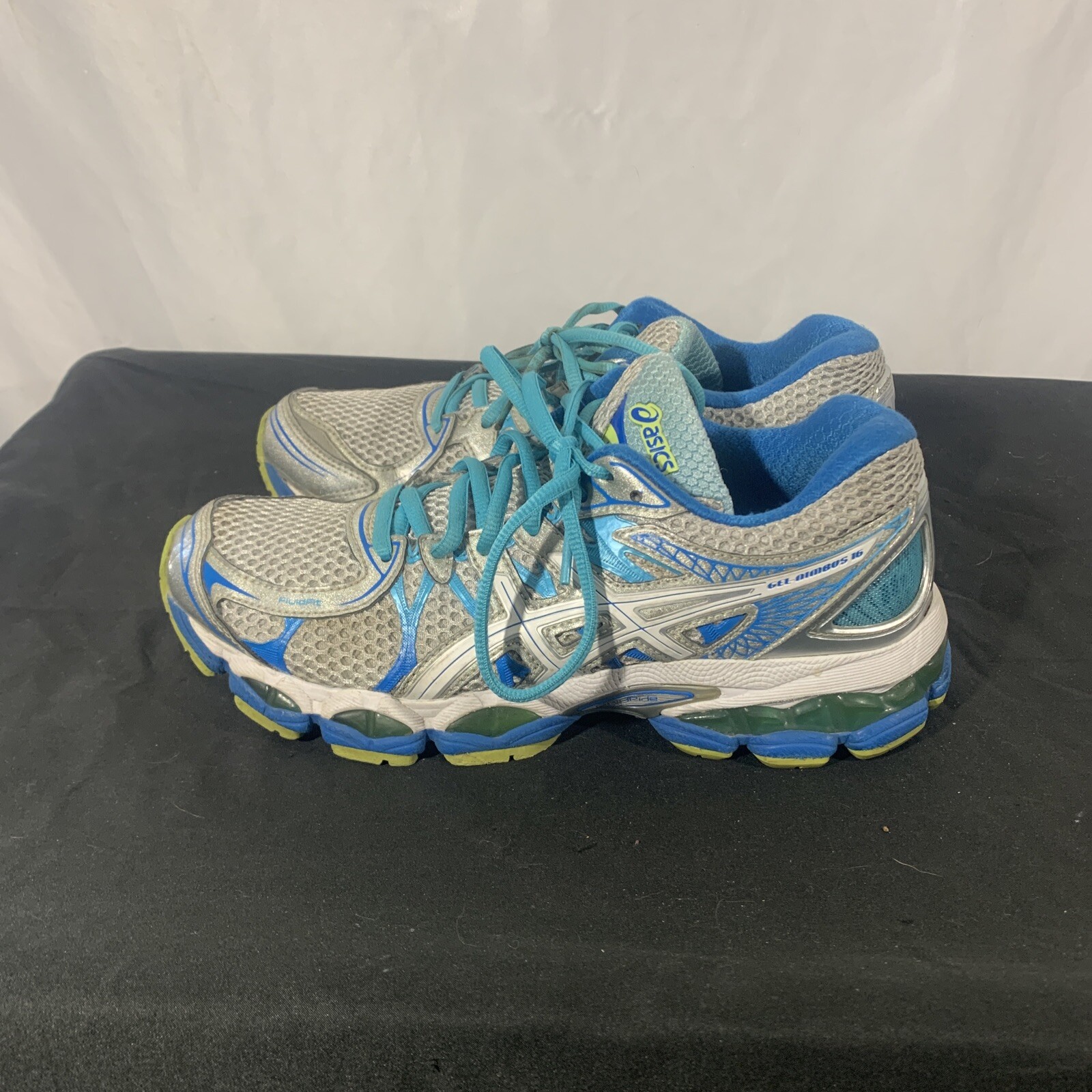 Asics Gel Nimbus 16 Lightning Turquoise Women’s Sz 7 … - Gem