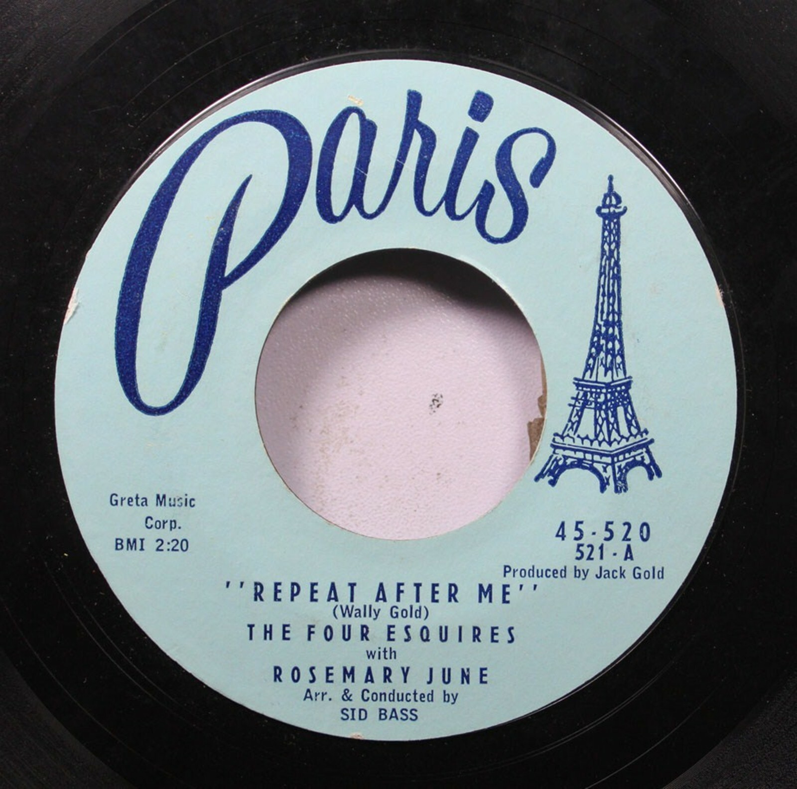 50'S & 60'S 45 The Four Esquires With Rosemary June - Repeat After Me ...