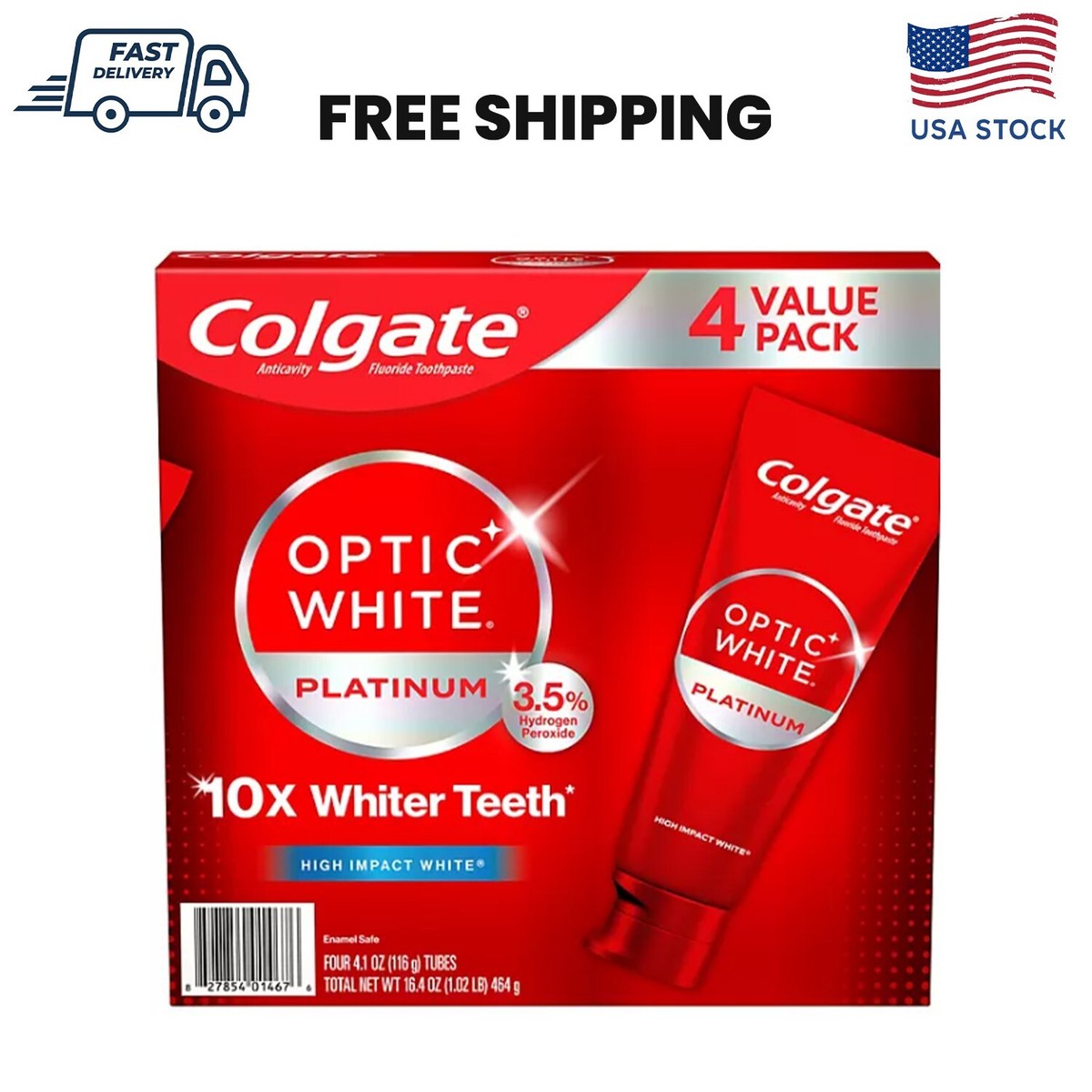 Colgate Optic White Toothpaste Colgate Toothpaste Optic White 2x75ml