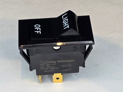 Carling Technologies 1451 R Rocker Temporary Switch 15A 125VAC | eBay