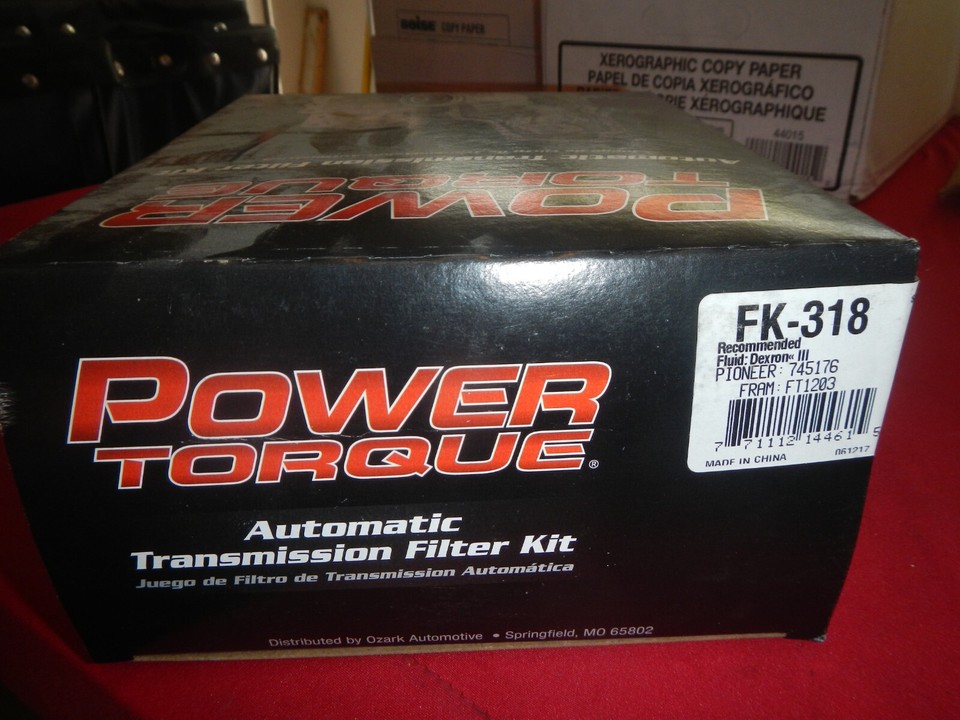Power Torque Powertorque FK-318 Transmission Filter Kit | FK318 | Rubber | Aftermarket ...