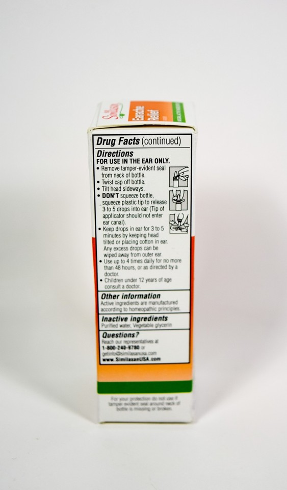 2 Similasan EARACHE RELIEF Ear Drops Homeopathic 10ml clogged water NIB ...