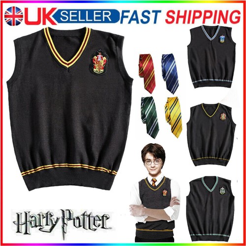 Harry Potter Vest Gryffindor Slytherin Sweatshirt Unisex Uniform ...