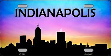 Indianapolis Silhouette Novelty Metal License Plate Tag LP8728 | eBay
