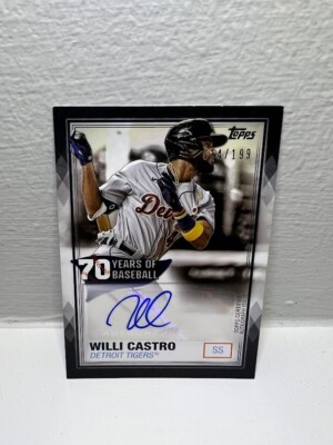 Willi Castro 2021 Topps - 70 Years Baseball Auto Black #70YA-WCA /199 ...