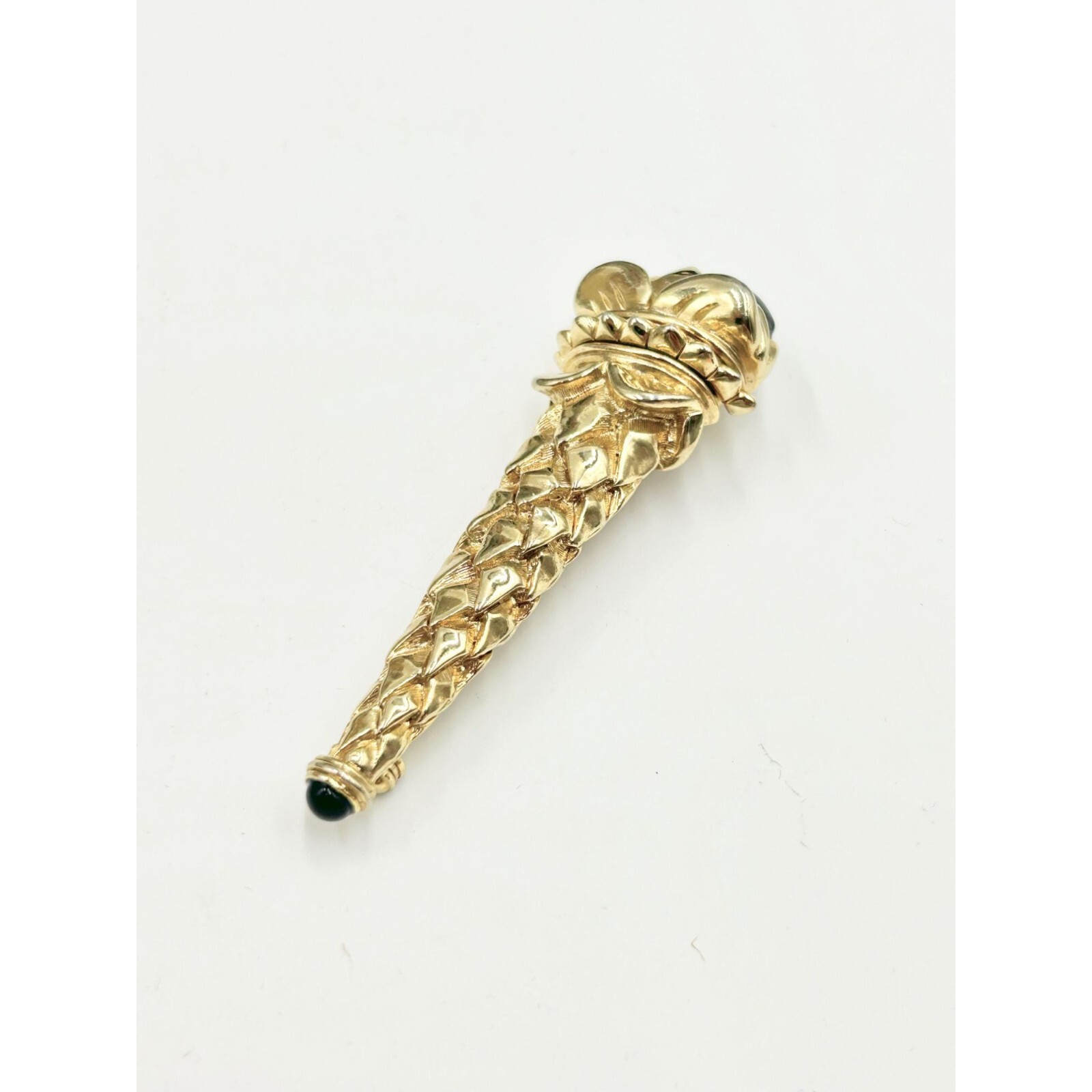 Signed Francesca Romana Gold Tone Brooch Vintage Haut… - Gem