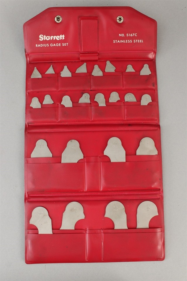 6 Cased Sets of Vintage STARRETT Precision Measuring Engineer Machinist ...