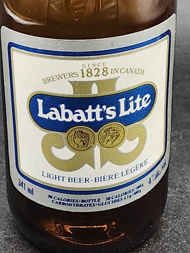 VINTAGE 70s LABATT'S LITE STUBBY BEER BOTTLE WITH CAP CANADIAN EMPTY | eBay