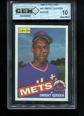 Dwight Gooden Rookie 1985 O-Pee-Chee #41 RC Card MLB New York Mets GEM ...