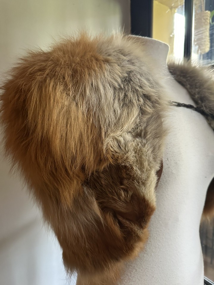 Vintage utility marked (1930s/40s) red fox fur short cape | eBay UK