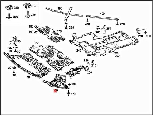 Genuine MERCEDES C238 S213 W213 Cover engine comp. Lower 2135202700 | eBay