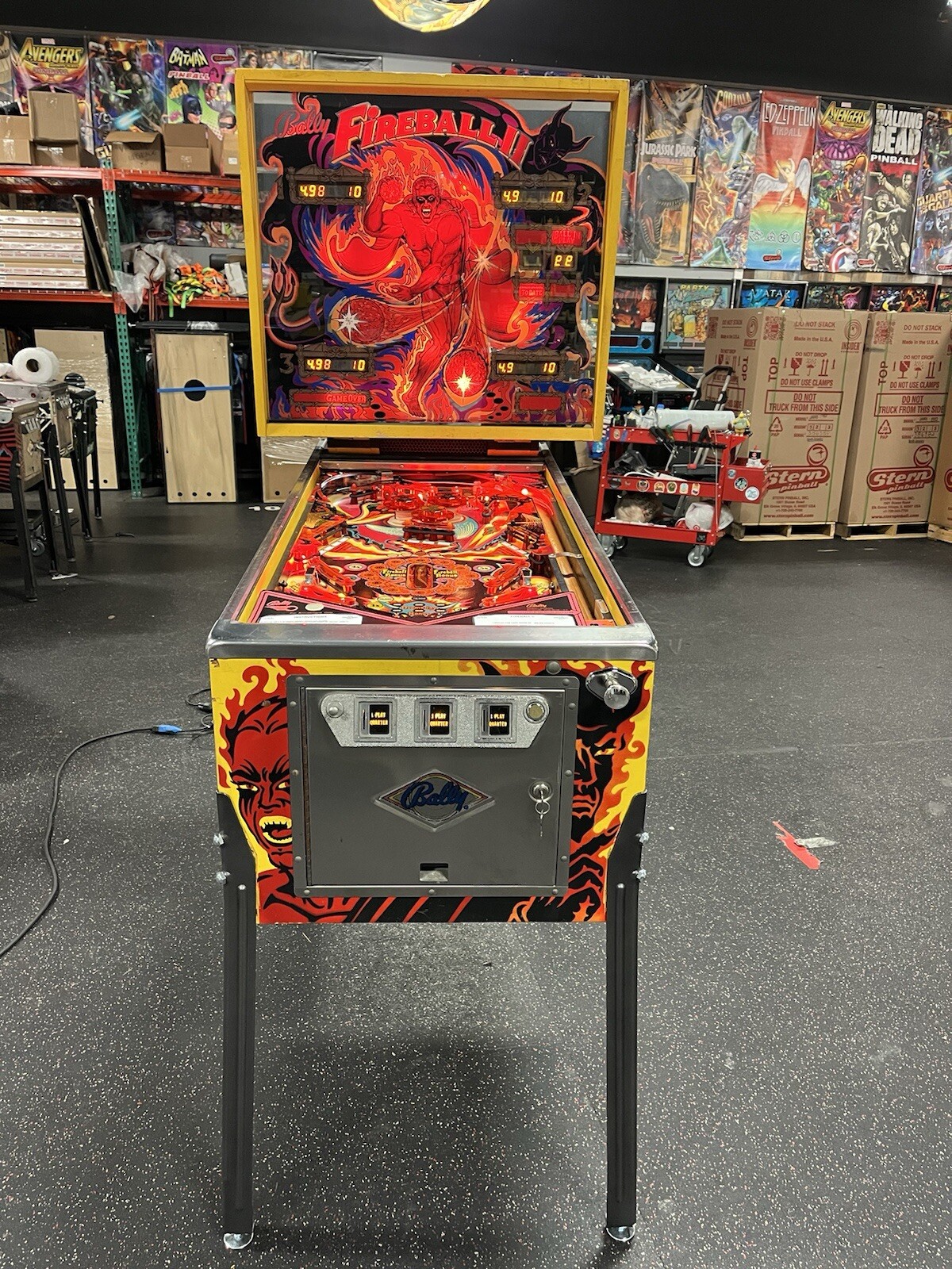 1981 BALLY FIREBALL 2 II PINBALL MACHINE PROF TECHS LEDS PLAYS GREAT 11 ...