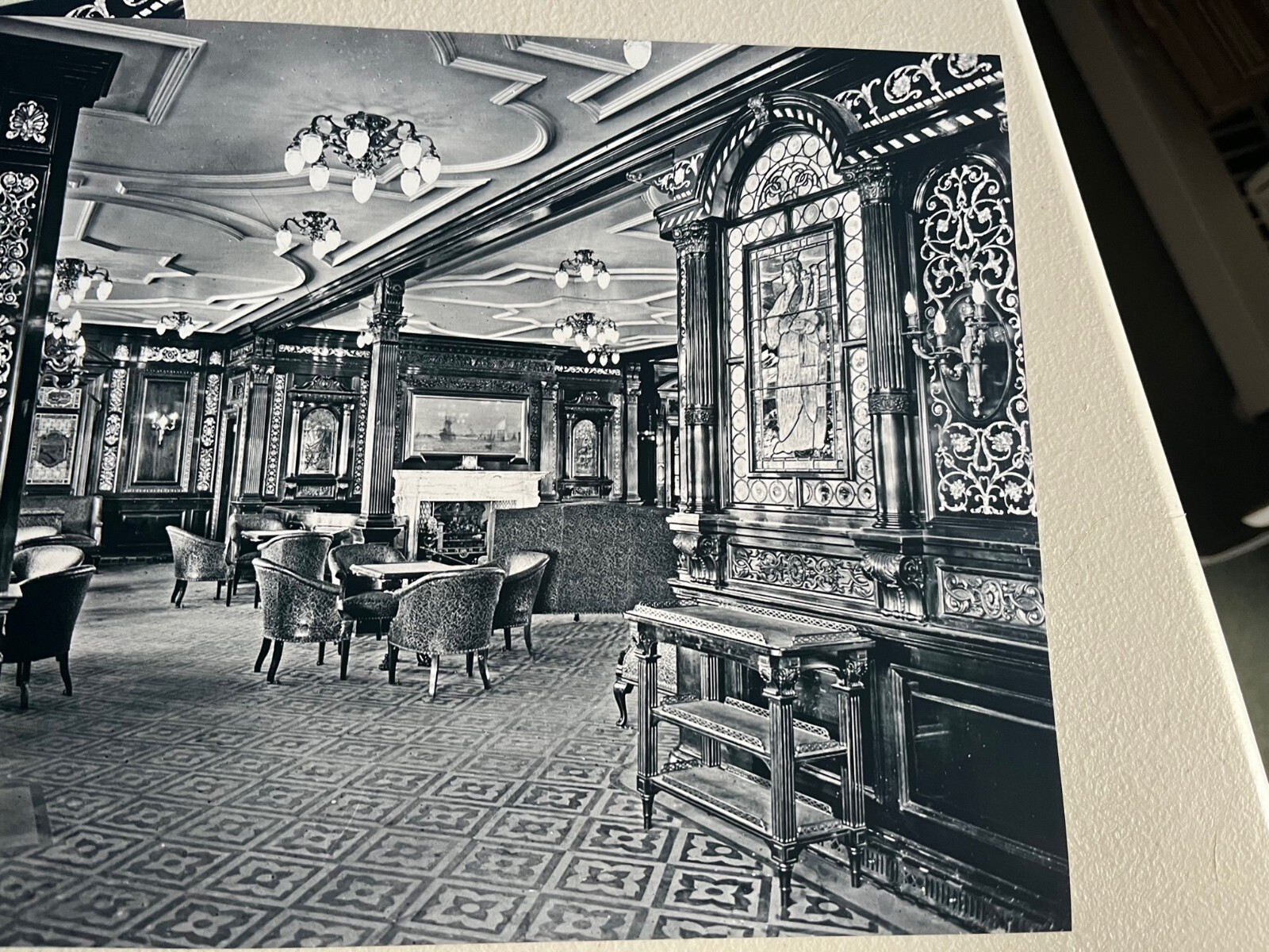 RMS TITANIC FIRST CLASS LOUNGE, BEAUTIFUL REPRINT PHOTOGRAPH | eBay