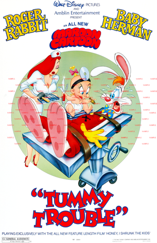Roger Rabbit ( Tummy Trouble ) 11x17 Poster Jessica Rabbit Baby Herman ...