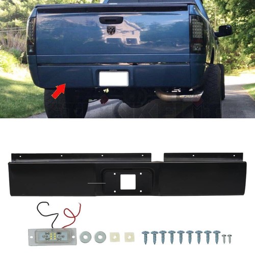 Rear Bumper Roll Pan + LED Light Fit Dodge RAM 1500 2500 3500 2003 ...