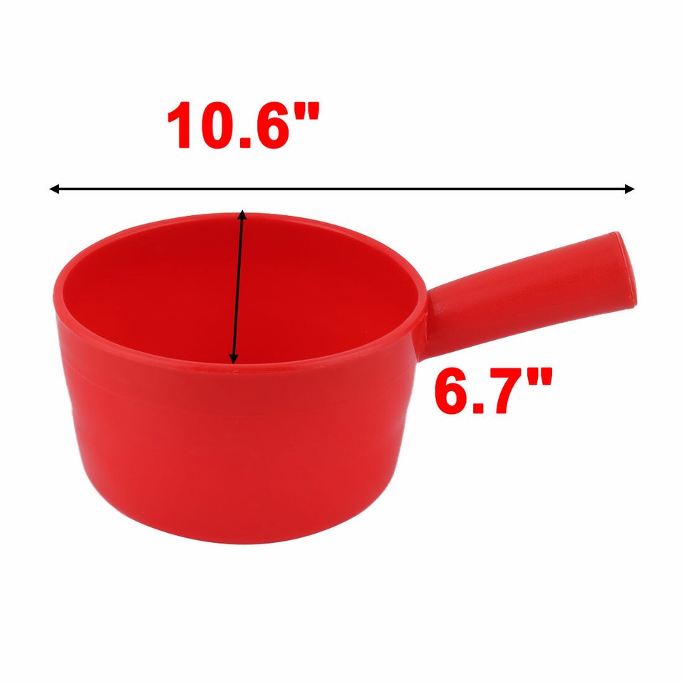 Home Kitchen Plastic Round Shape Nonslip Grip Water Dipper Ladle Bailer ...