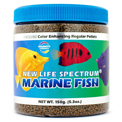 New Life Spectrum MARINE FISH Pellets 150g Natural Color Enhancing Fish ...