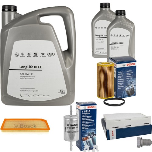 BOSCH Inspection set 7 L VW Huile moteur 0W-30 Longlife III FE pour le ...