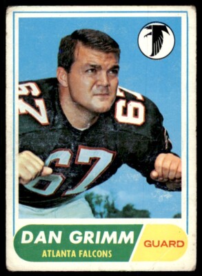 1968 TOPPS {DAMAGED} DAN GRIMM ATLANTA FALCONS #46 | eBay
