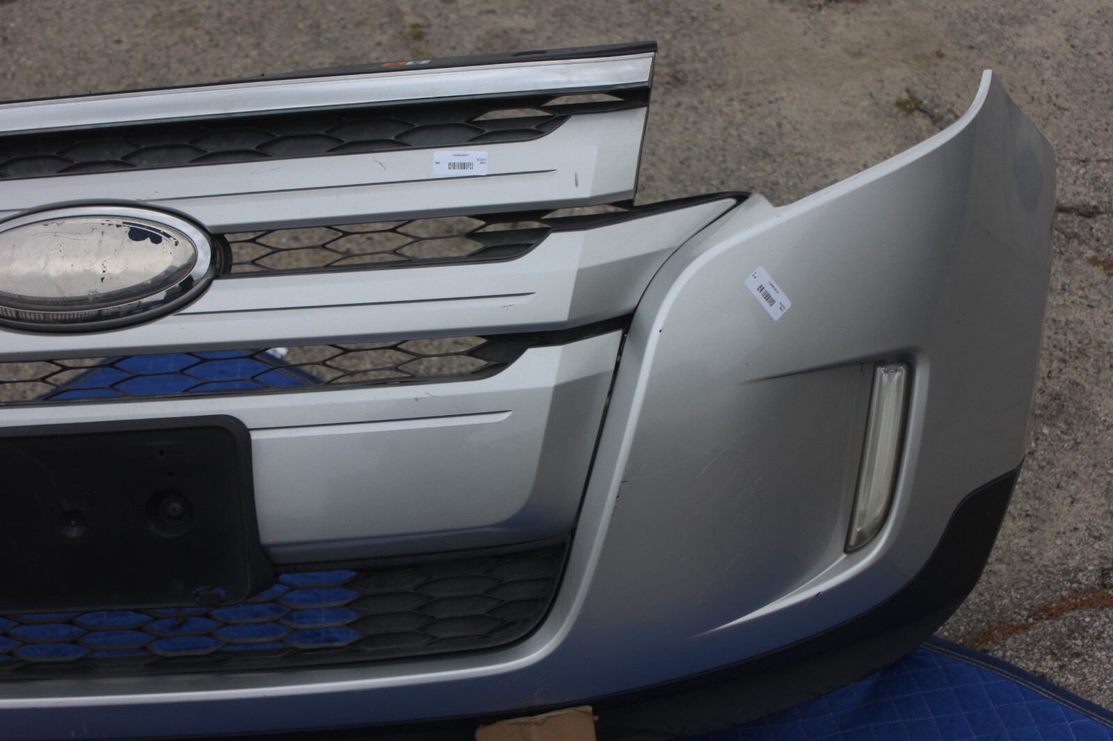 11-14 2013 FORD EDGE FRONT BUMPER COVER VALANCE LIP DRL GRILL GENUINE ...