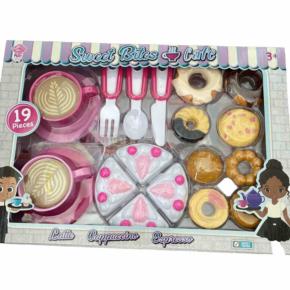 GOURMET PLAY SWEET BITES CAFE PRETEND PLAY FOOD TOYS 19 PIECE NEW | eBay