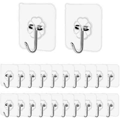 Strong Self Adhesive Hook Sticky Hooks Heavy Duty Wall Seamless Stick ...