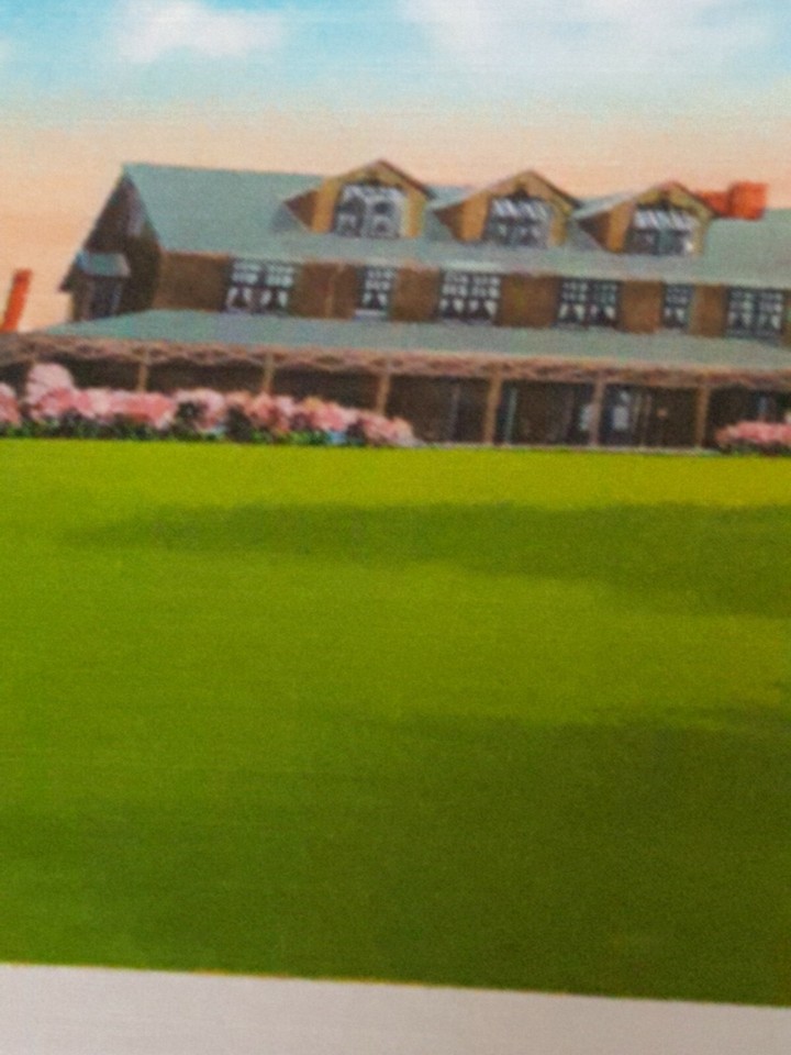 Vintage 1930s linen postcard High Hampton Inn Cashiers Western NC ...