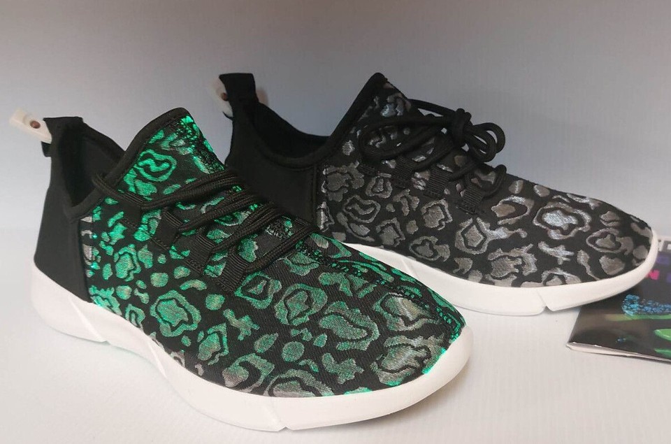 Fiber Optic LED Light Up Shoes Lightweight Sneakers for Men & Women USB ...