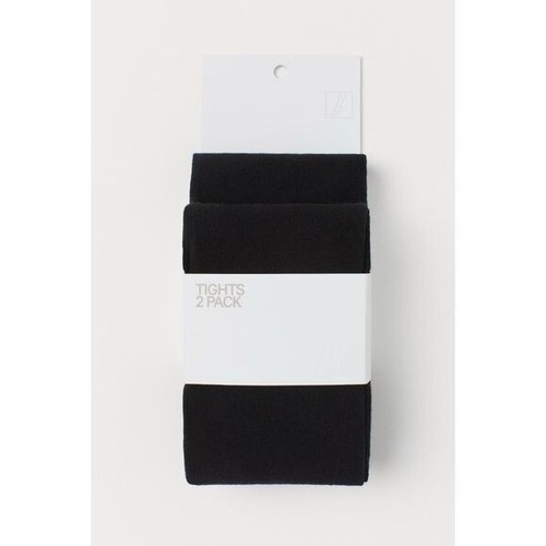 NWT H&M Girls 2 Pack Tights Black Size 4 - 6Y | eBay