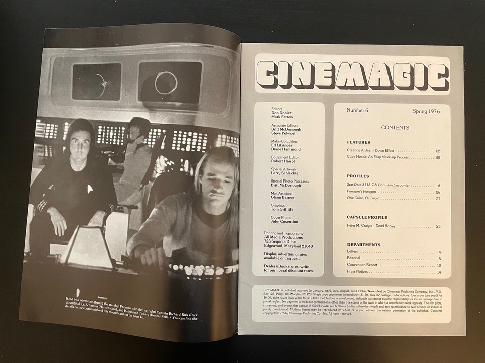 Cinemagic Magazine No.6 Spring 1976 Paragon's Paragon | eBay