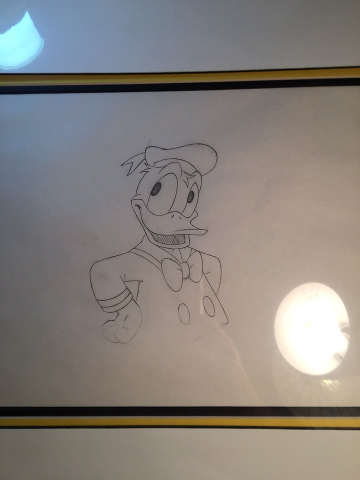 Disney Donald Duck, Animation Drawing w/ Certif. SEALED, American Royal ...