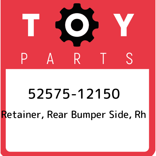 52575-12150 Toyota Retainer, rear bumper side, rh 5257512150, New ...