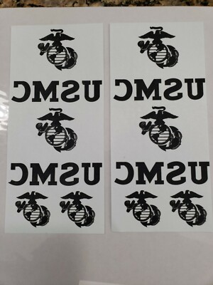 USMC TRANSFER PAPER IRON-ON 2 SHEETS with 4 Utility Iron-Ons & 4 EGAs ...