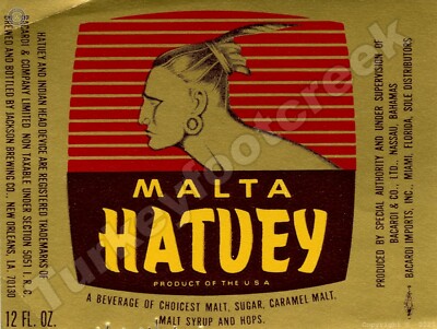 Malta Hatuey Beer Label 9" x 12" Metal Sign | eBay