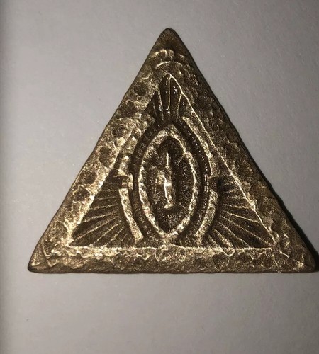 Masonic Vintage Pendant 112 Year Old Traveling Triangle One Of A Kind ...