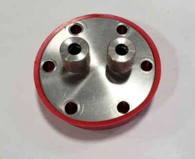 Conflat CF 2.75" Flange with 2x 1/4" Quick-Coupling for Tube or Rod ...