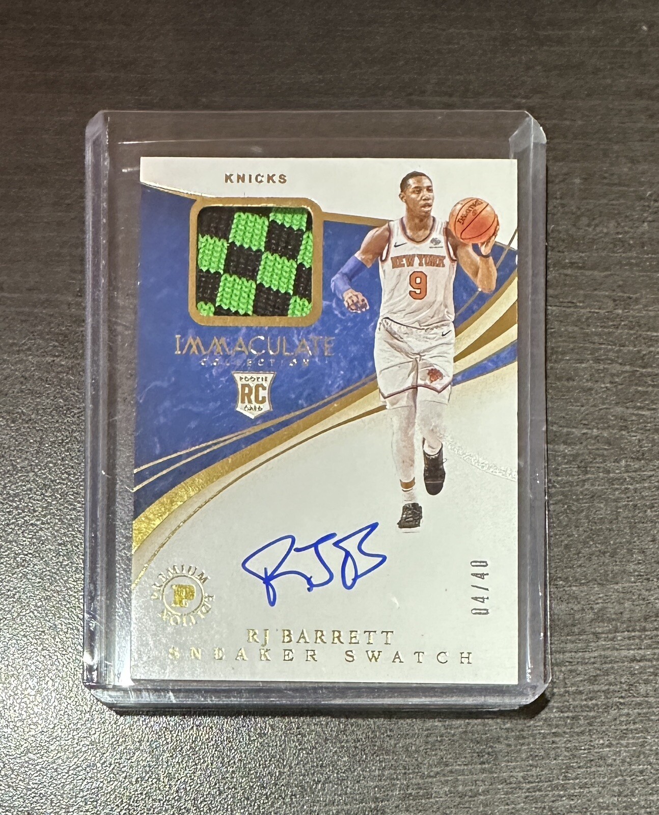 2019-20 Immaculate Sneaker Swatch Auto Premium Edition RJ BARRETT /40 ...