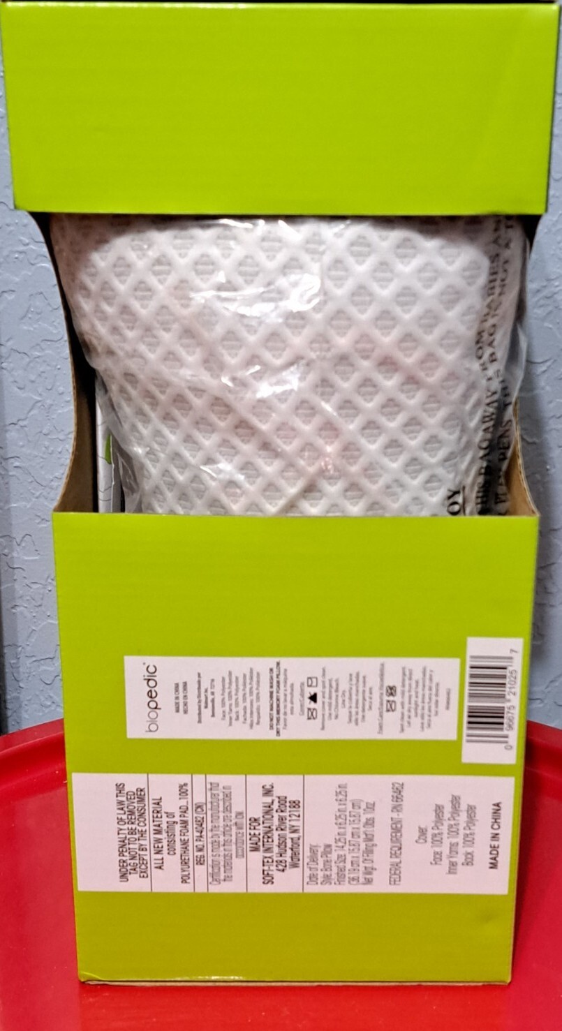 BioPEDIC Supportive Memory Foam Bone-shaped Knee Pillow With Adjustable ...
